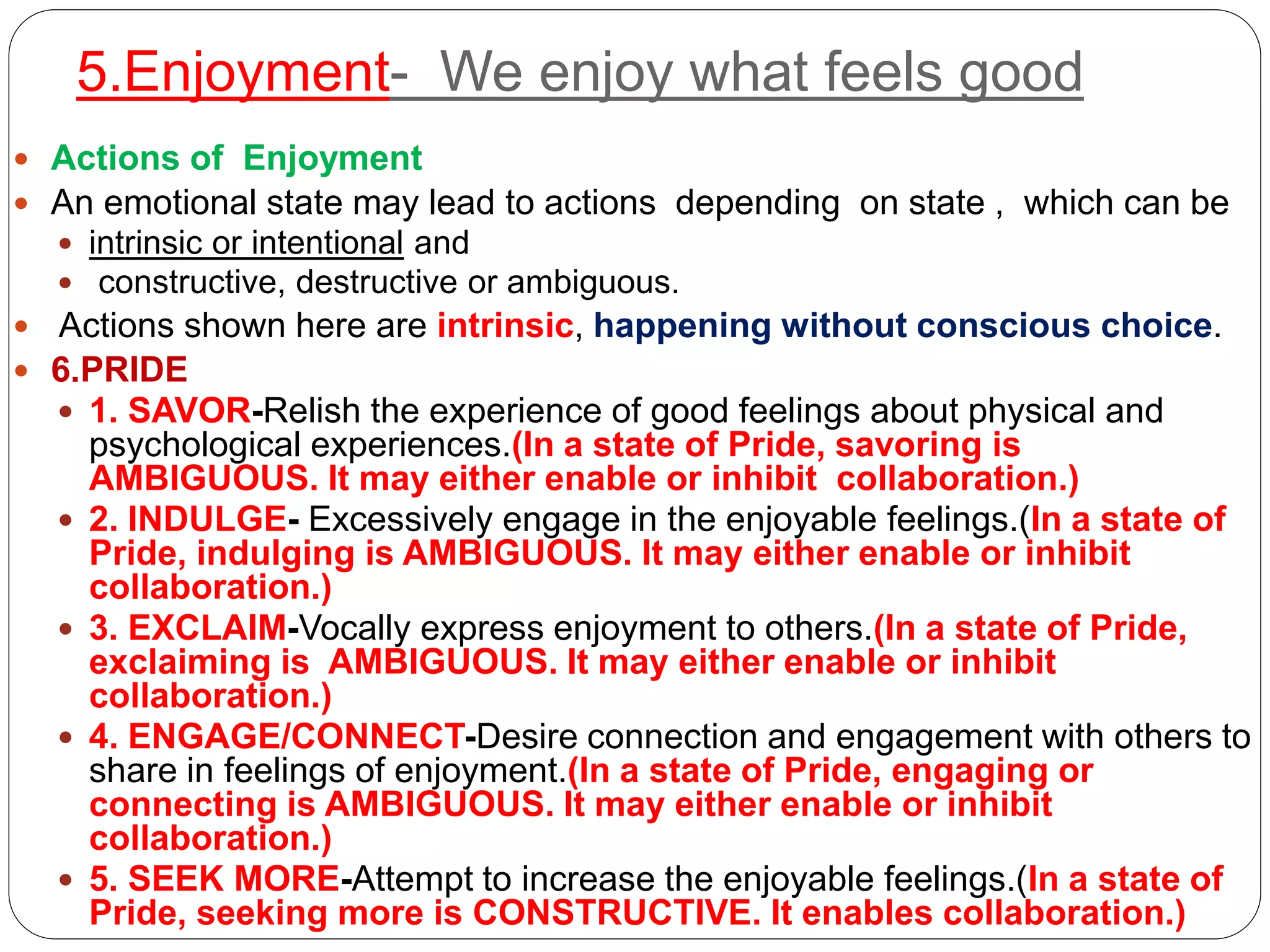 Atlas of emotions part 6 (enjoyment) | PPTX
