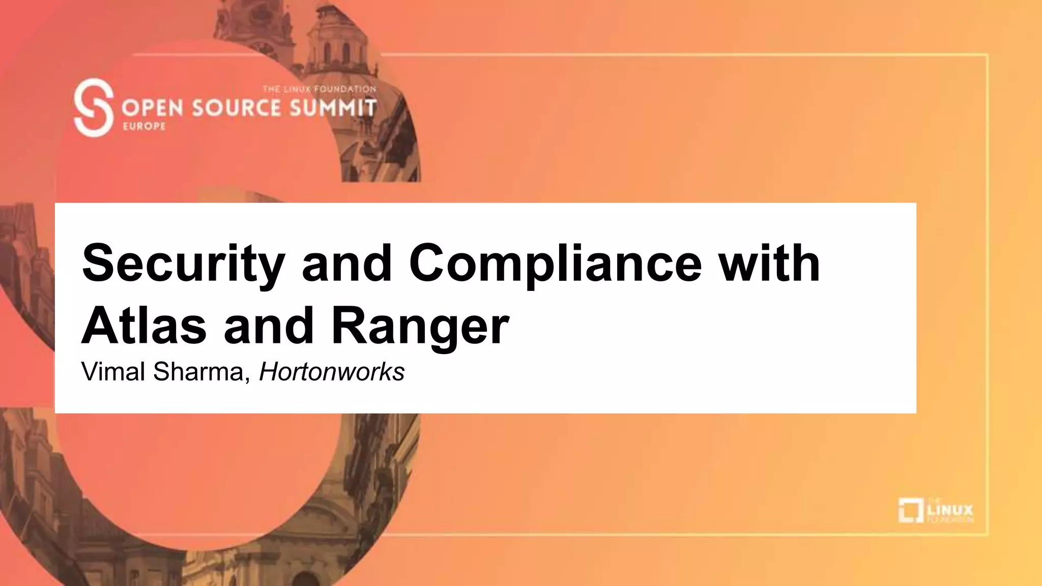 Tag Based Policies Using Apache Atlas And Ranger Ppt 3444