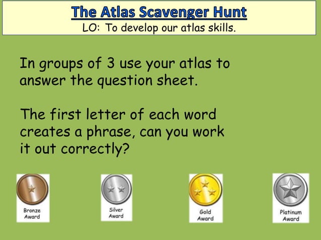 Atlas scavenger hunt | PPTX | Geography | Science