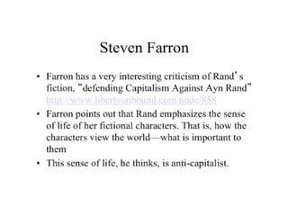 Atlas Shrugged, Lecture 5 with David Gordon - Mises Academy | PDF