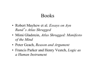 Atlas Shrugged, Lecture 5 with David Gordon - Mises Academy | PDF