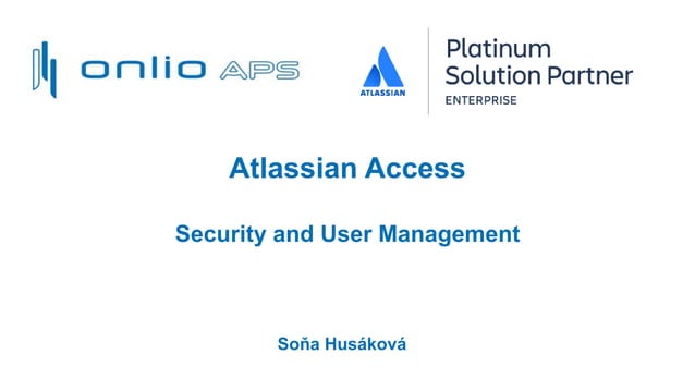 Atlassian Access (Cloud) | PPT