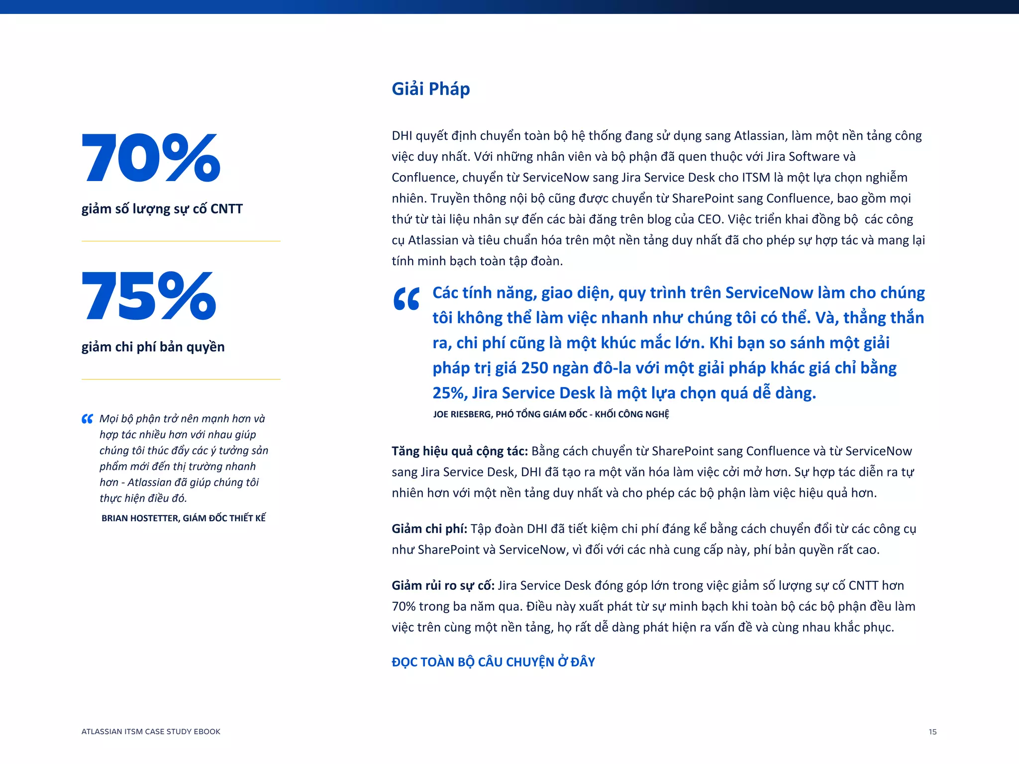 Atlassian ITSM Case Study Ebook - VN | PDF