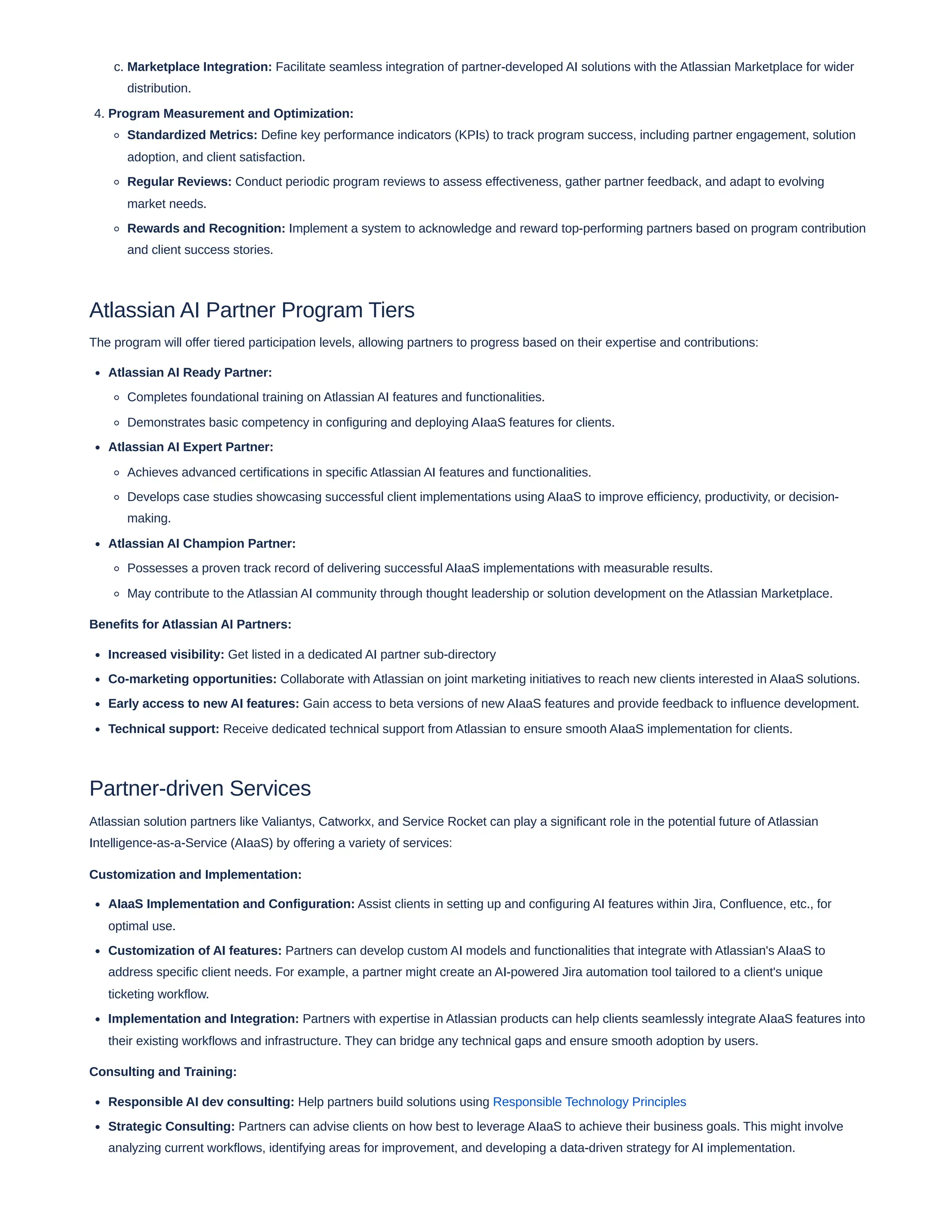 Proposal: Atlassian AI Partner Program - Solutions (FY25) | PDF