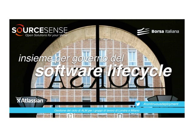 Atlassian Roadshow 2016 - Sourcesense References | PDF