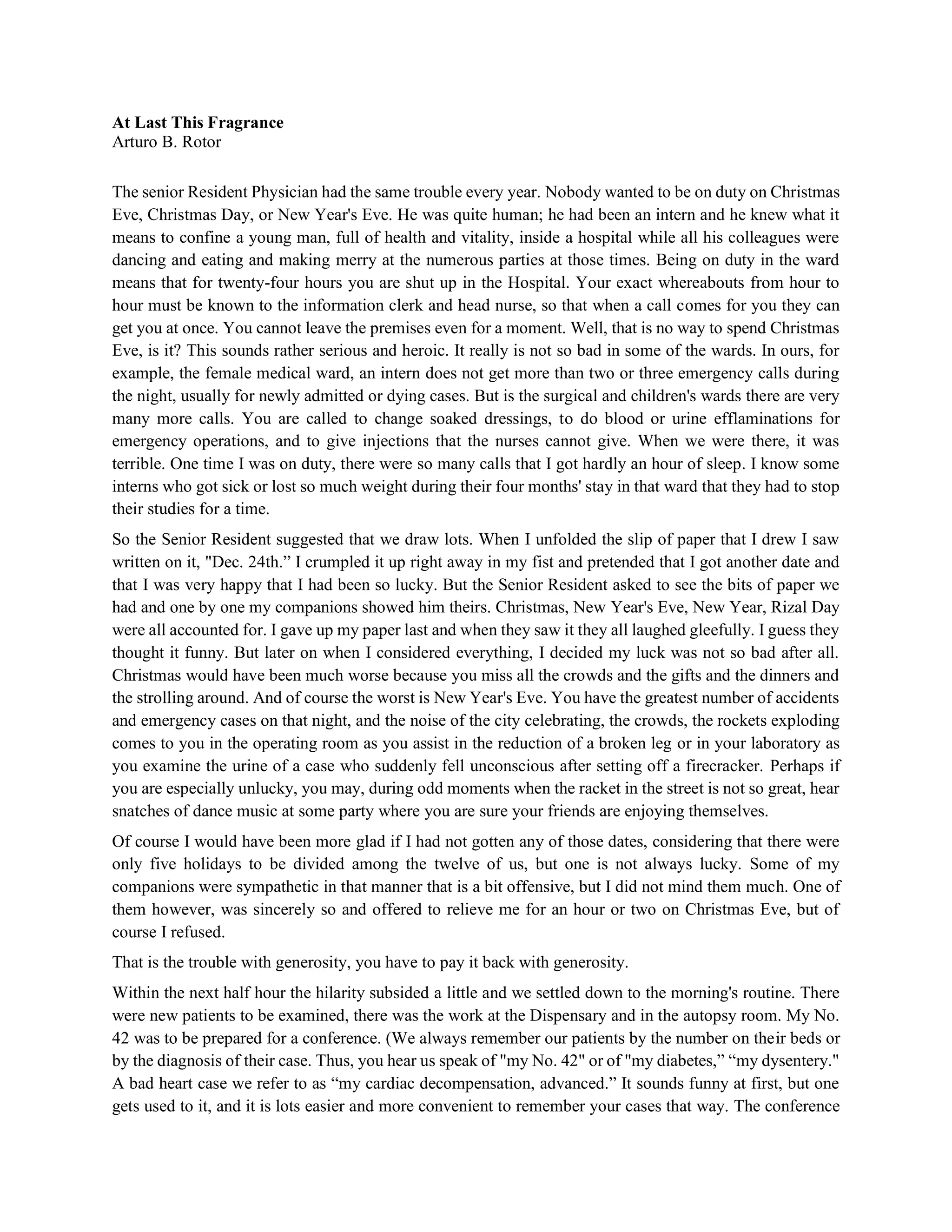 At Last This Fragrance by Arturo Rotor | PDF