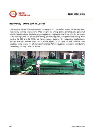 Heavy-Duty Precision Turning Solutions by Sahil Machines: GL Series ...