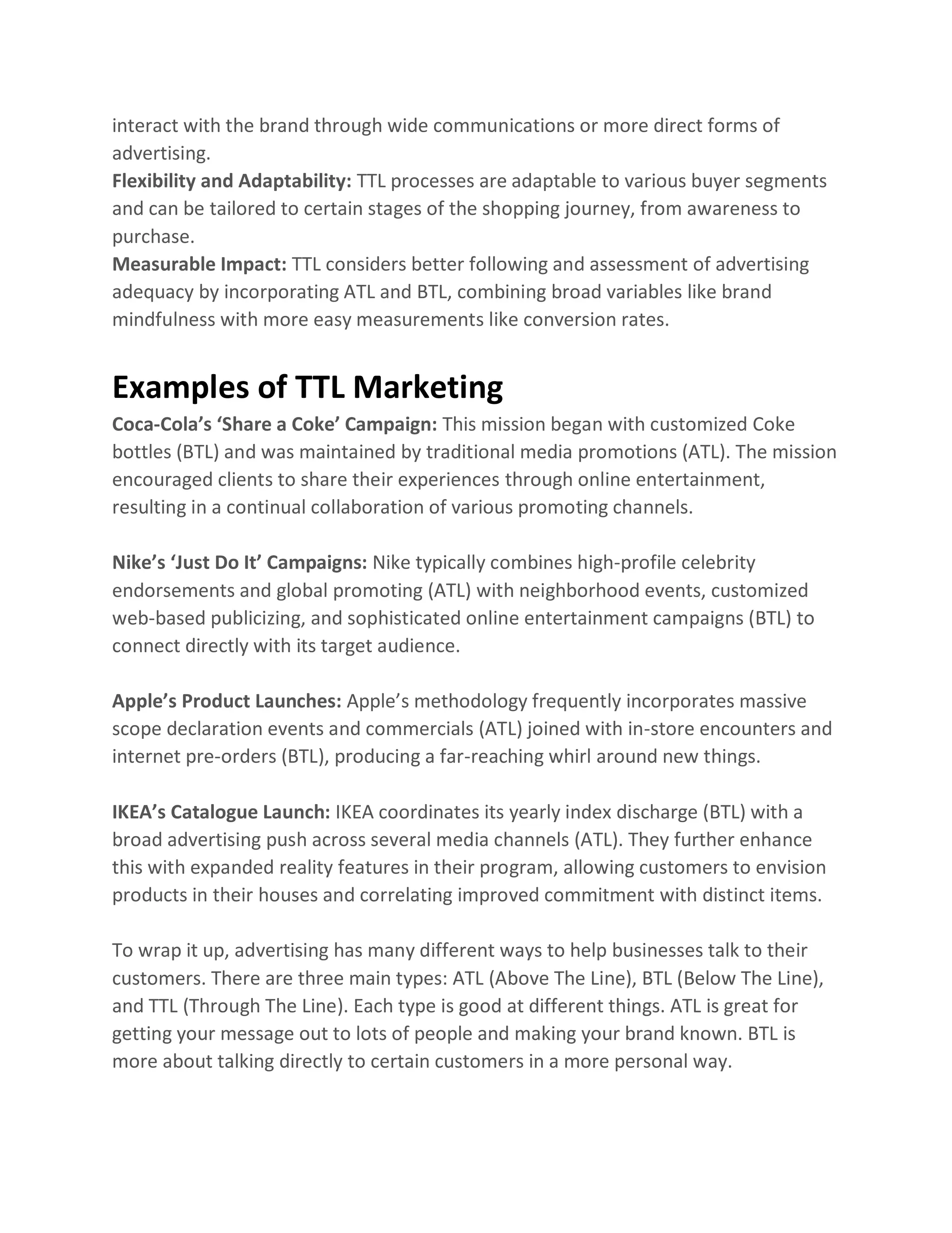 ATL, BTL, and TTL Advertising Understanding the Differences | PDF