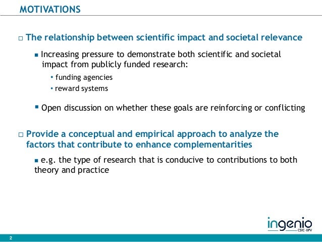 Aligning scientific impact and societal relevance: The roles of acade…