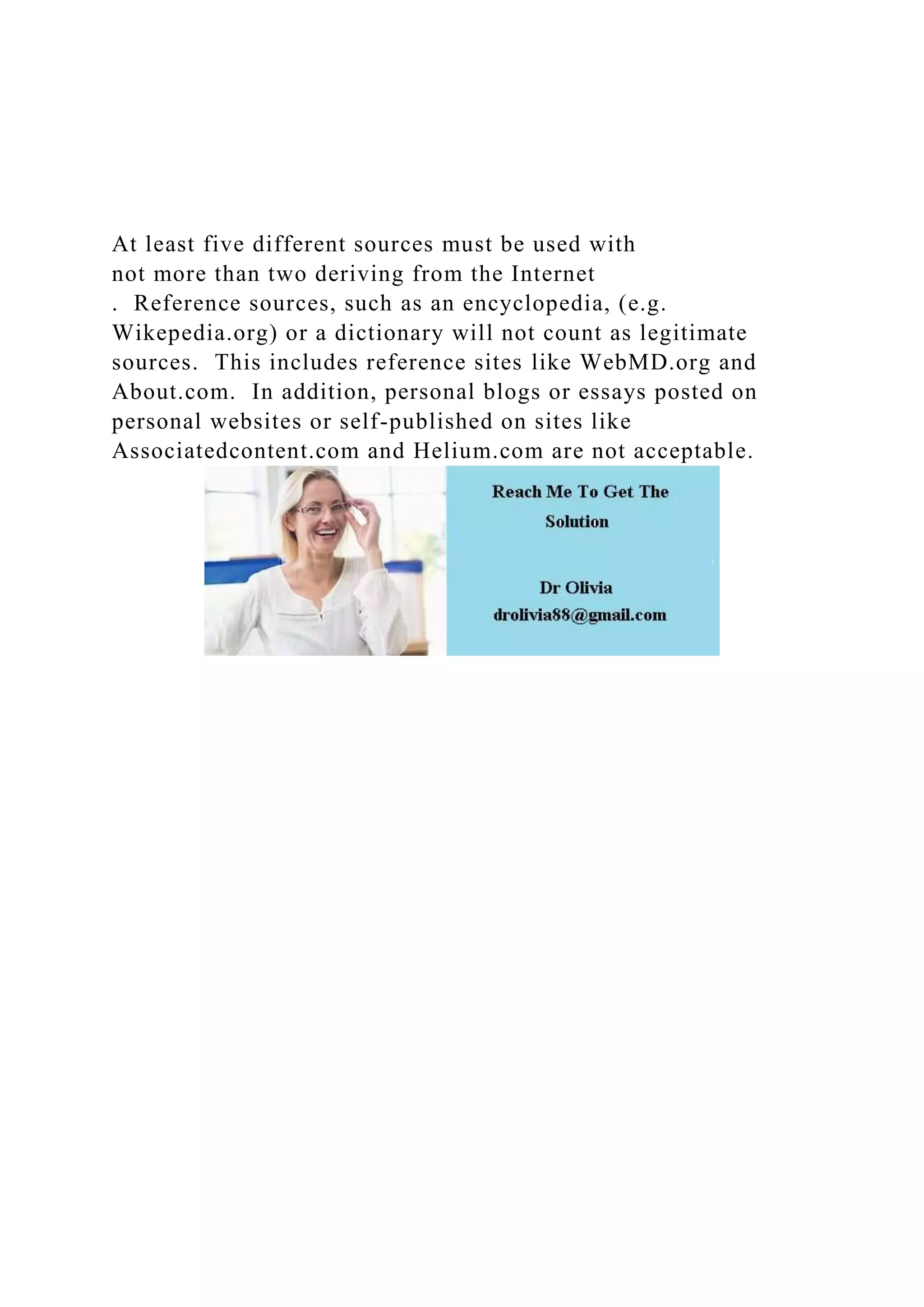 At least five different sources must be used with not more t.docx