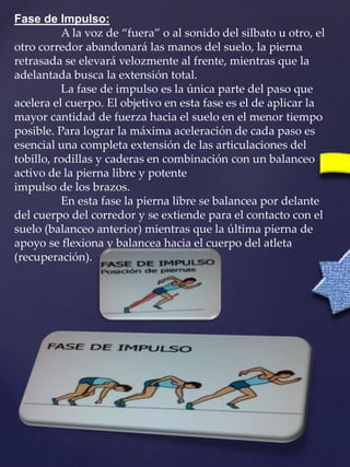Atletismo: Partida baja-Fase de impulso GRUPO "E" | PPTX