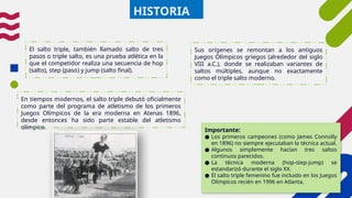 ATLETISMO - SALTO SALTO SALTO SLTO SALTO | PPTX