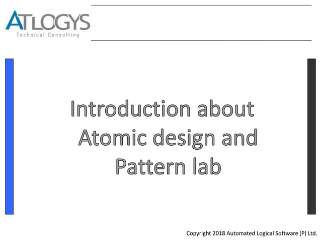 Atomic Design with PatternLabs | PPT