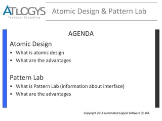Atomic Design with PatternLabs | PDF