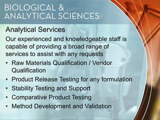Advanced Testing Laboratory services presentation | PDF