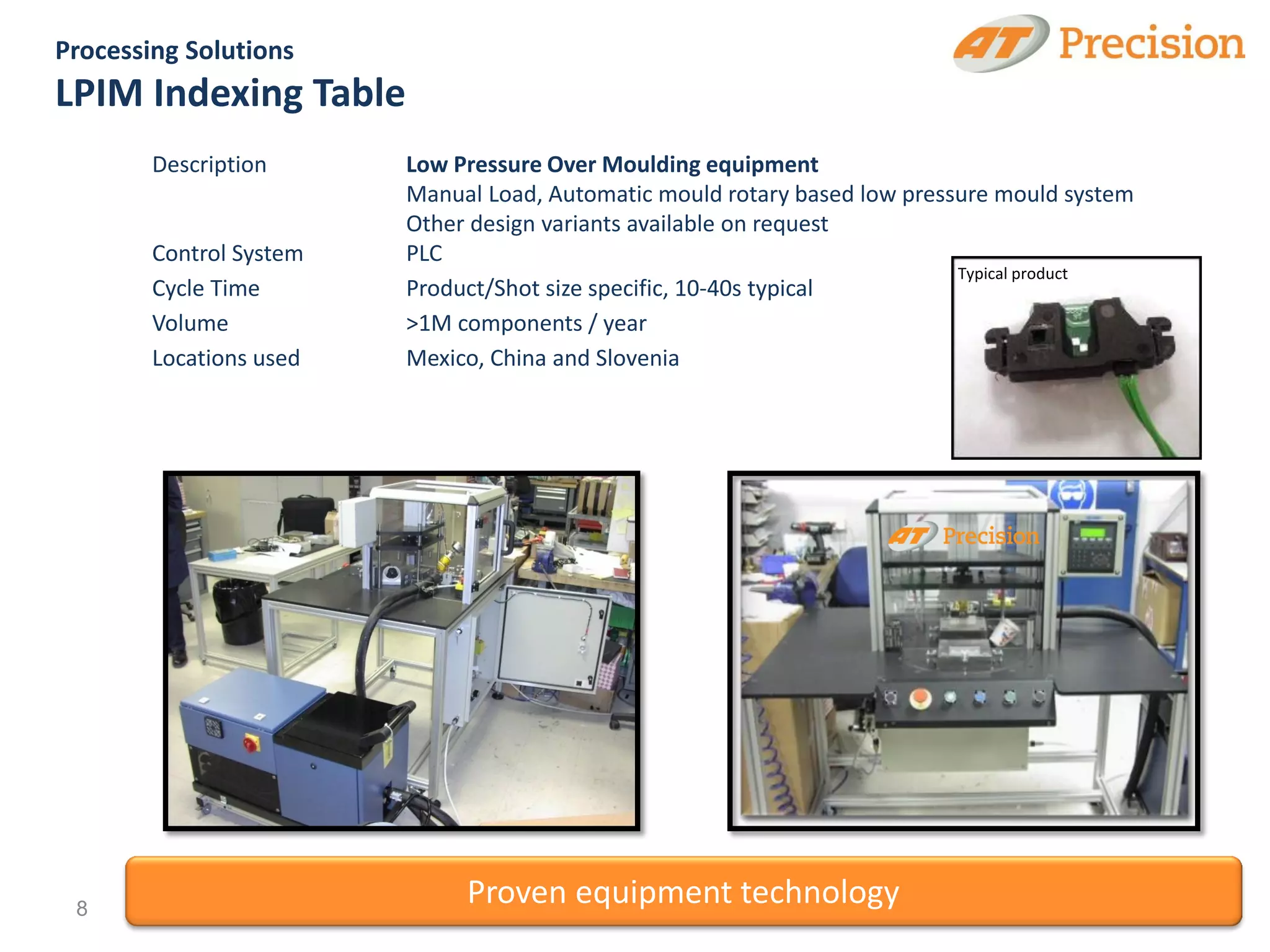 AT Precision presentation on Low Pressure Injection Moulding | PDF