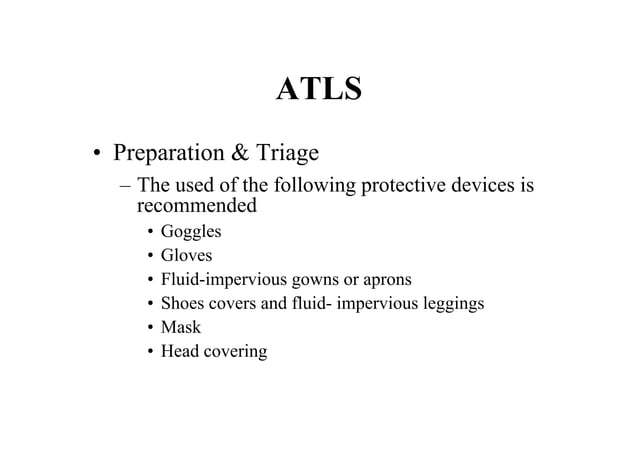 advanced trauma life support | PDF | Death, Injury, or Military ...