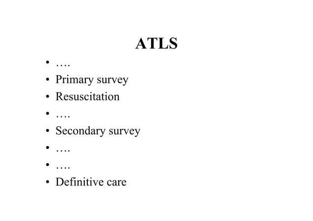 advanced trauma life support | PPT