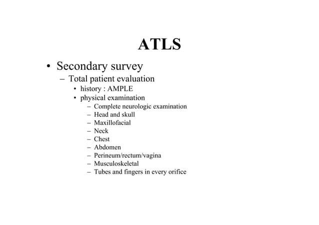 advanced trauma life support | PDF | Death, Injury, or Military ...