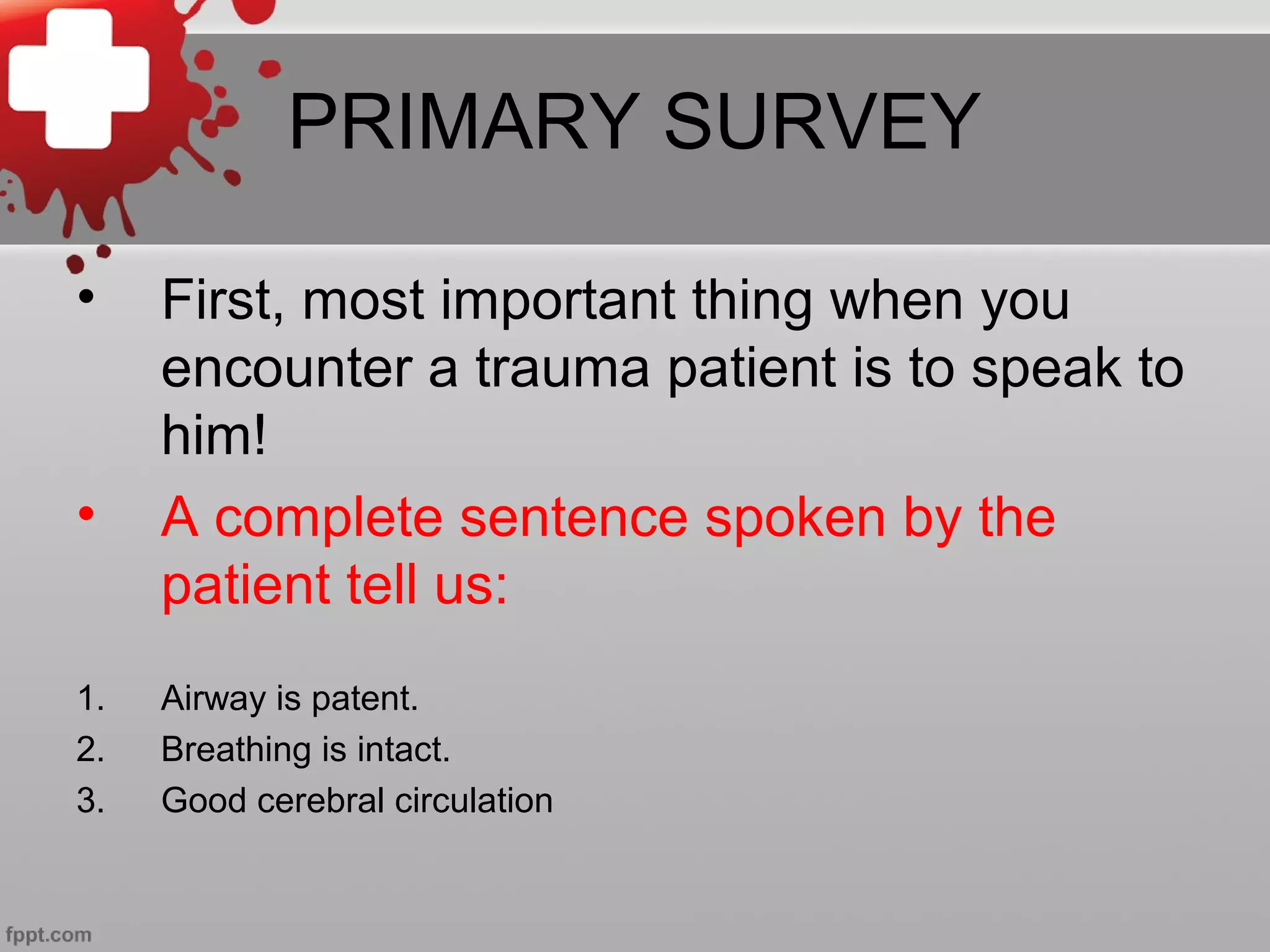 ATLS (Advance Trauma Life Support) | PPT