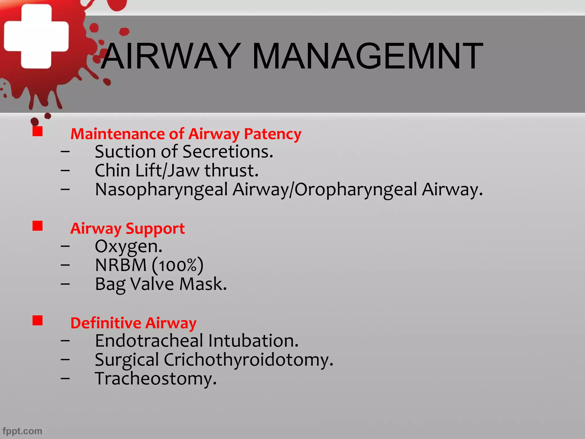ATLS (Advance Trauma Life Support) | PPT