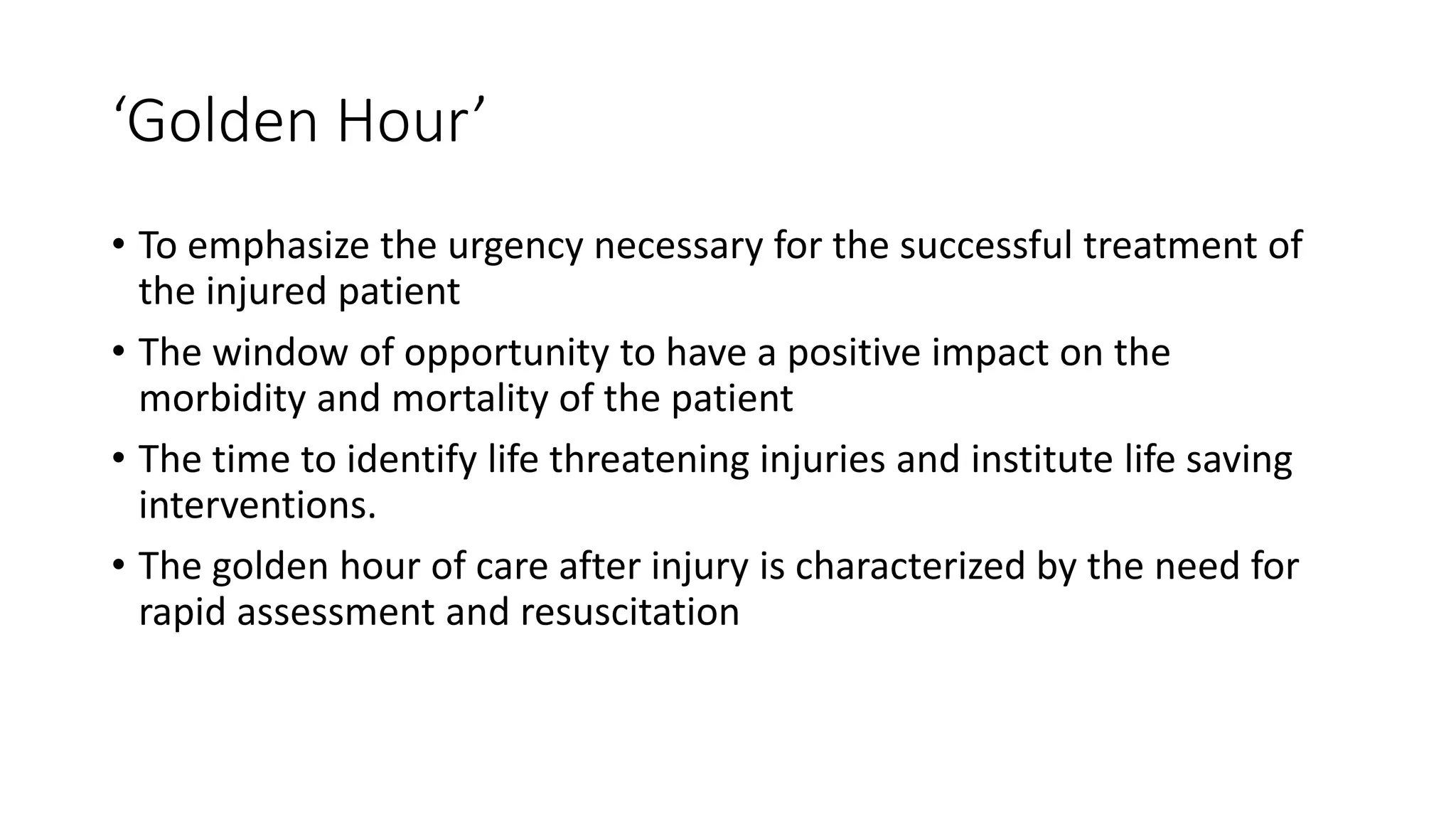 Advanced trauma life support, management of a polytrauma patient | PPTX