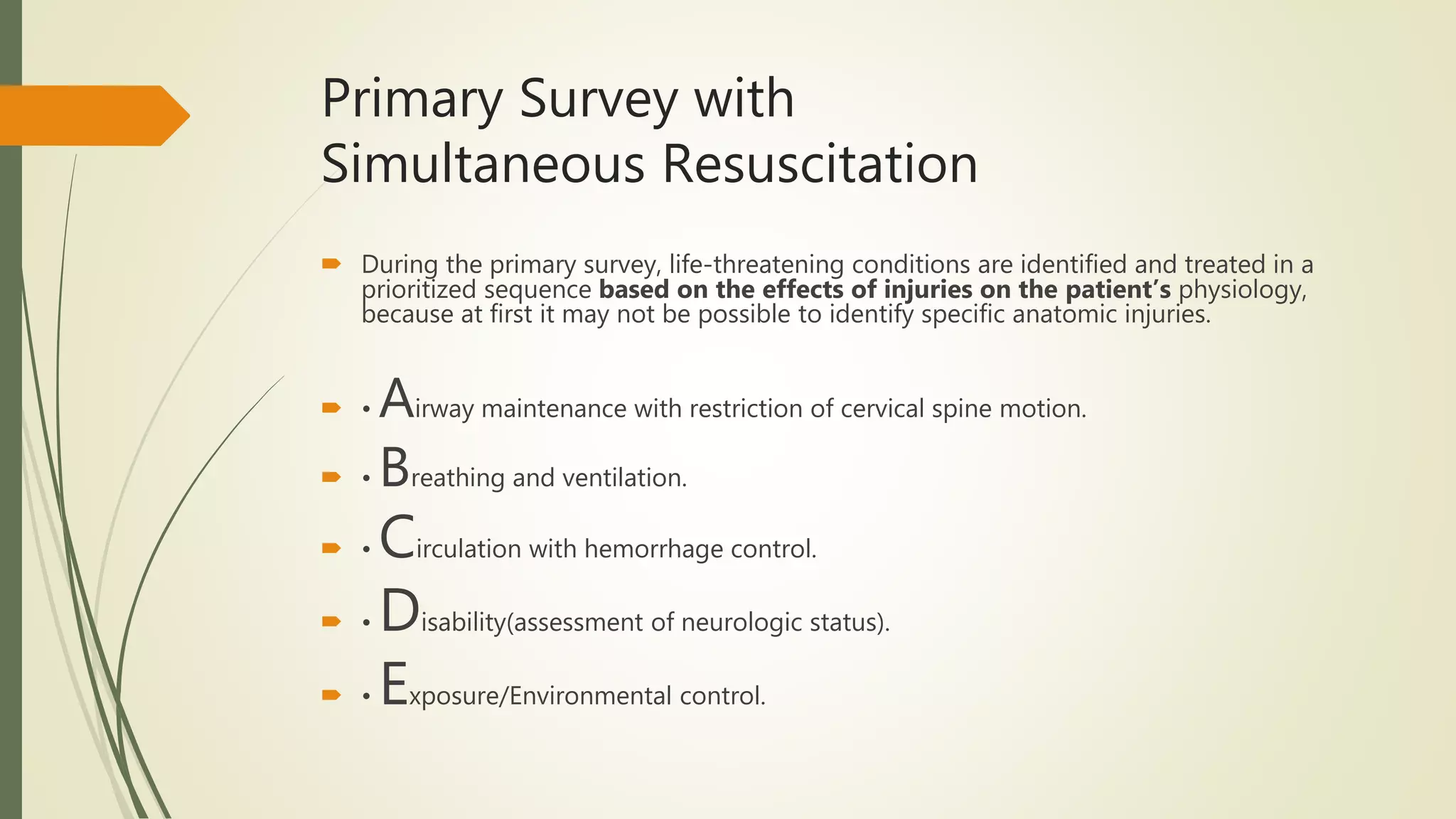 Atls; Advanced Trauma Life Support | PPTX