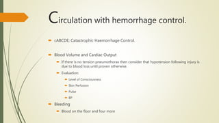 Atls; Advanced Trauma Life Support | PPTX