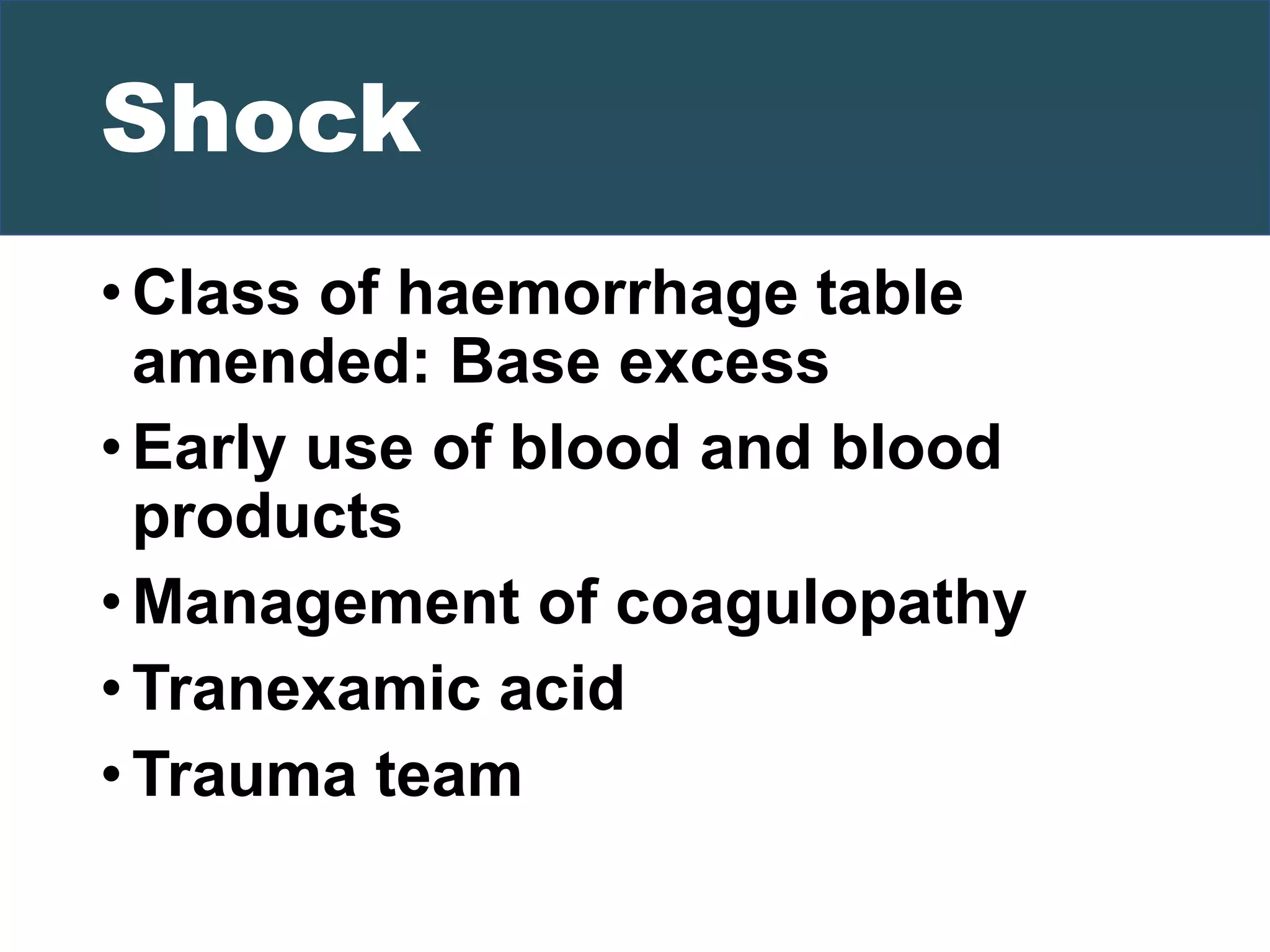 ATLS 10th Edition Compendium of Change | PDF