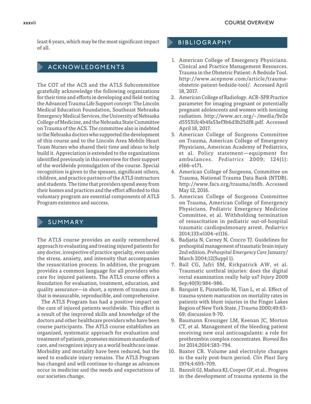 ATLS 10th Edition for Trauma and Emergency.pdf | First Aid | Injuries