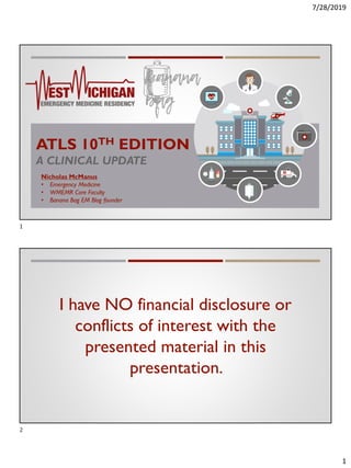 Atls 10 th updates | PDF