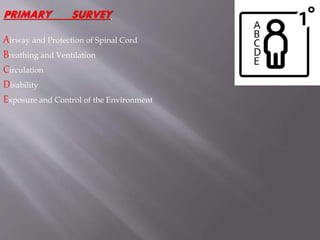 Atls (advance trauma life support) PRIMARY SURVEY | PPTX
