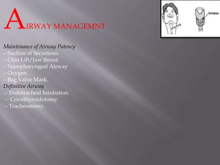 Atls (advance trauma life support) PRIMARY SURVEY | PPTX