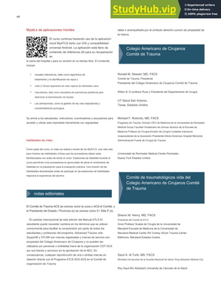 ATLS Apoyo Vital Avanzado En Trauma 10A Ed | PDF