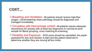 Pediatric Advanced Trauma Life Support (ATLS) | PPTX