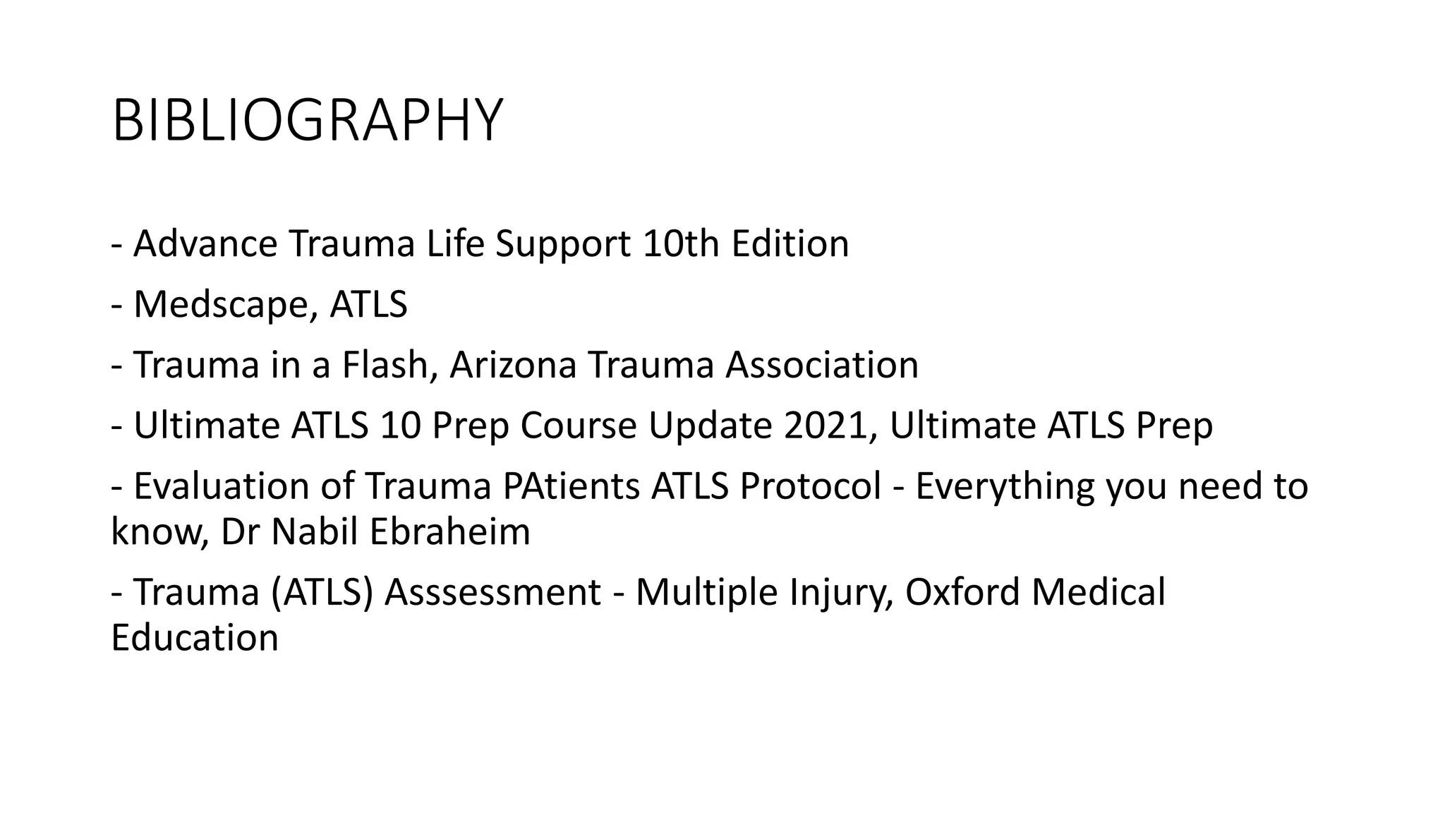 Advanced trauma life support | PPTX