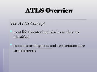 ATLS Advance trauma life support golden hour concept.ppt