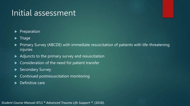 ATLS Protocol.pptx | First Aid | Injuries