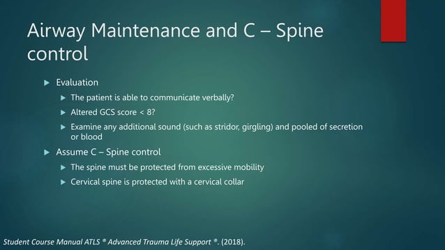 ATLS Protocol.pptx | First Aid | Injuries