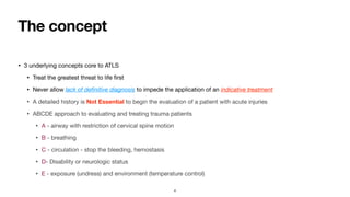 Approach to a trauma patient - Advanced Trauma Life Support | PDF