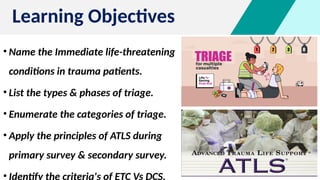 Advanced Trauma Life Support [ATLS] and Triage | PPTX