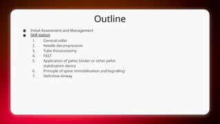 Advance cardiac life support trauma guideline | PPTX