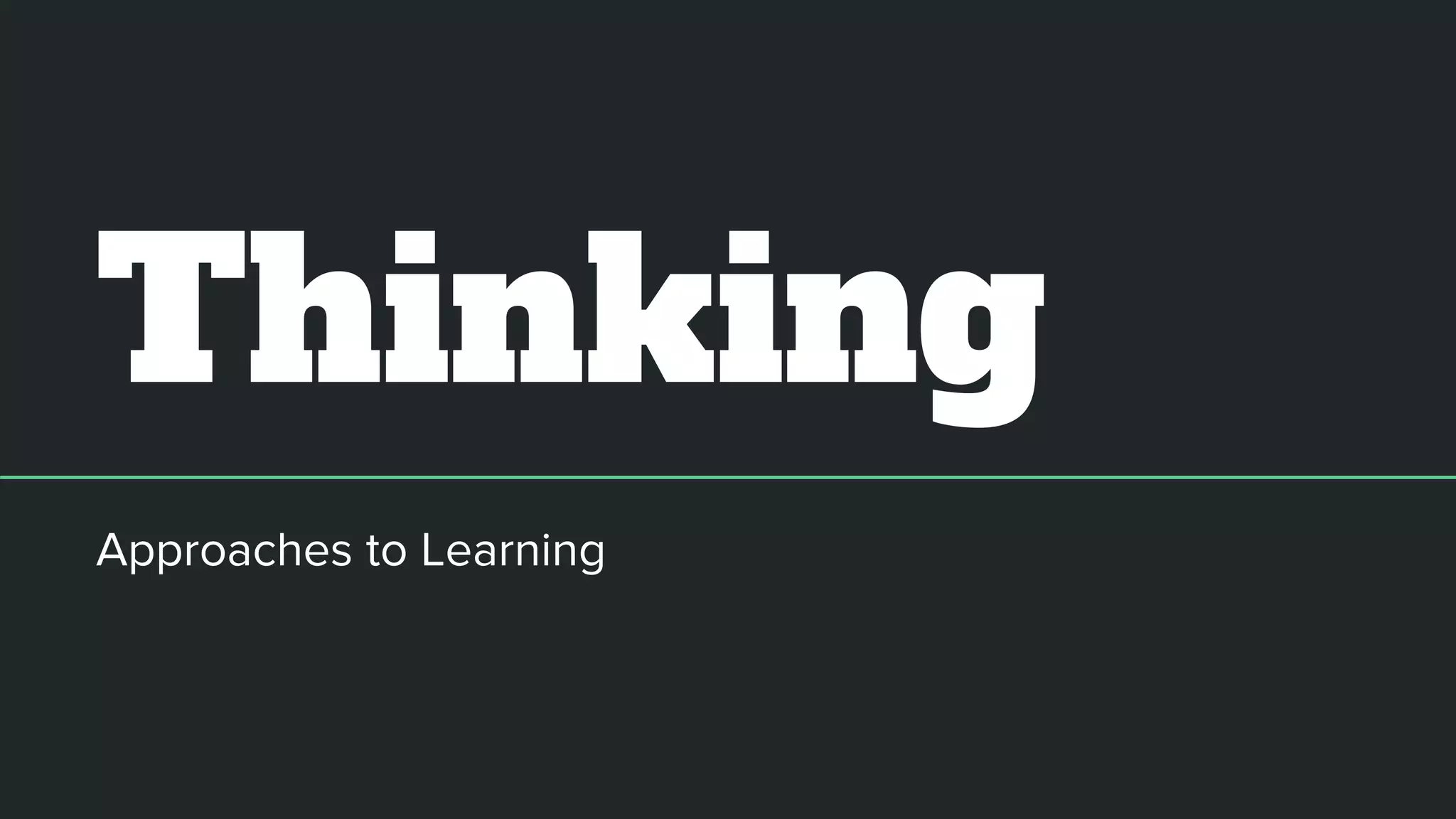 ATL : Thinking | PPTX