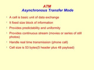 Atm( Asynchronous Transfer mode ) | PPT