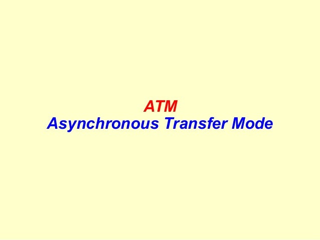 Asynchronous Transfer Mode Providers