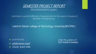 ATM MANAGEMENT SYSTEM | PPT