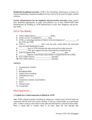 ATM.pdf | Computer Networking | Computing