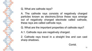 STRUCTURE OF ATOM[PART1], CLASS 11, CHEMISTRY | PPTX