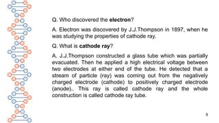 STRUCTURE OF ATOM[PART1], CLASS 11, CHEMISTRY | PPTX