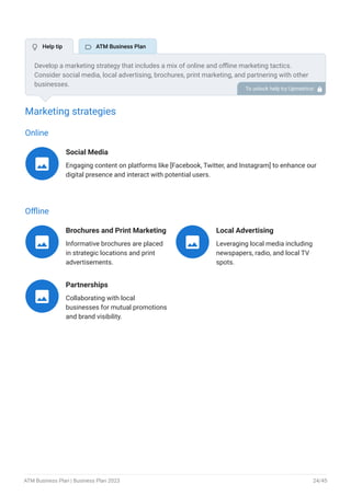 ATM Business Plan Example Template | PDF